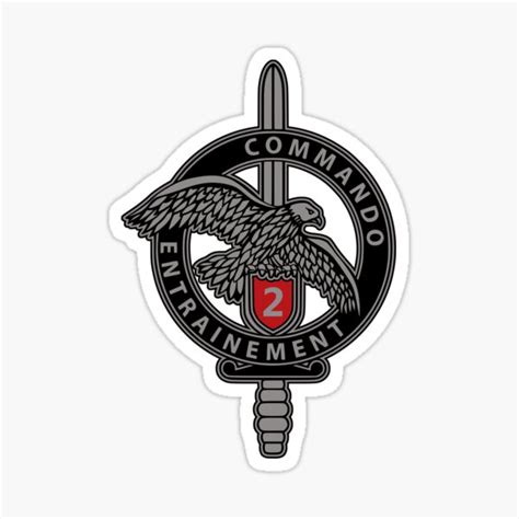 French Commando Training Badge 2 Sticker For Sale By Sirglennbo
