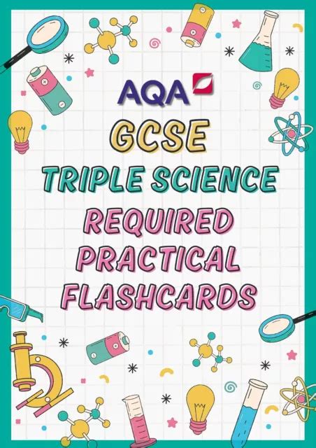 AQA GCSE TRIPLE Science Required Practical Flashcards Biology Chemistry Physics PicClick UK