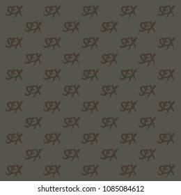 Sex Wallpaper Trendy Pattern Background Web Stock Vector Royalty Free