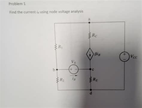 Solved Find The Current Is Using Node Voltage Analysis Chegg Com