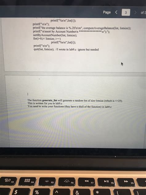Solved Page Of 3 Lab 10 This Is To Be Turned In You Need
