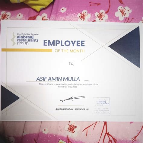 Asif Mulla On Linkedin I Am Excited To Share That I Have Been As The Employee Of The Month Thank