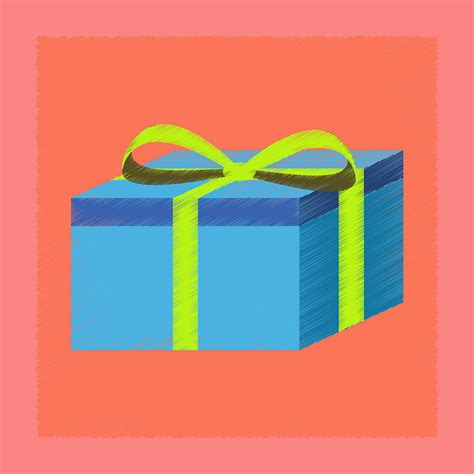 플랫 음영 스타일 아이콘 선물 상자 벡터 Ai Eps Uidownload