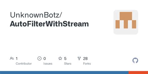 Github Unknownbotz Autofilterwithstream