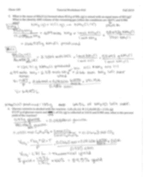 SOLUTION Principles Of Chem Gas Reactions Partial Pressures And Percent Yield Problem Solving