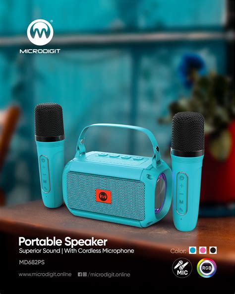 Microdigit Microdigit® Portable Mini Karaoke Speaker