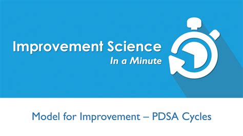 Model For Improvement Pdsa Cycles — I S C