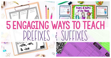 Teaching Prefixes And Suffixes Prefixes And Suffixes Teaching Prefixes Prefixes