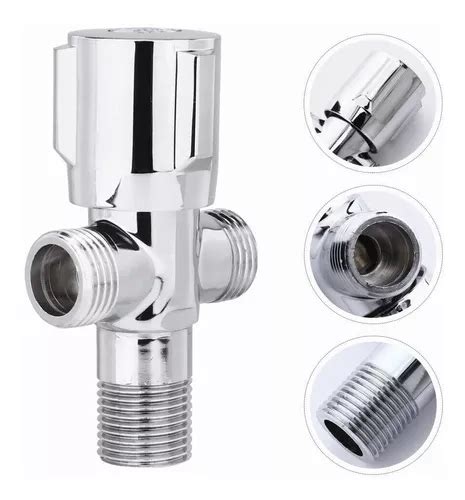 Llave Válvula Angular Doble En Acero Inoxidable De Baño Cuotas Sin Interés
