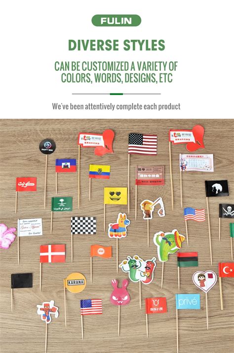 Toothpick Flags Labeling Marking Small Mini Stick Flags Party