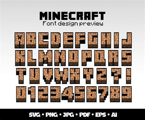 Minecraft Font Svg Bundle Creeper Minecraft Alphabet Printable Minecraft Gamer T Personalized