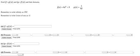 Solved Find F Compositefunction G X And G Chegg