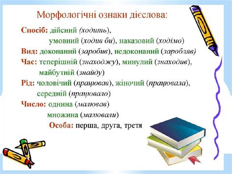 Дієслово загальне значення морфологічні ознаки синтаксична роль Презентація Українська мова