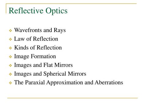 Ppt Reflective Optics Powerpoint Presentation Free Download Id 140243