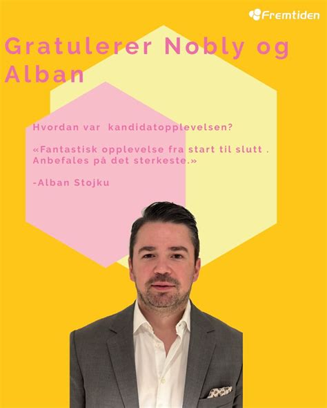 Vi ønsker Alban M Nobly