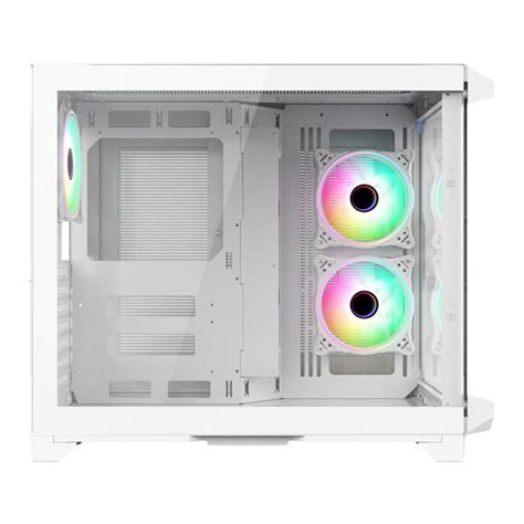 Cit Pro Android X White Windowed Gaming Cube Case Ln138647 Cit Pro
