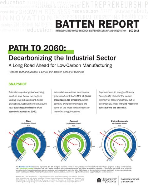Pdf Path To 2060 Decarbonizing The Industrial Sector