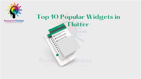 Top Popular Widgets In Flutter ResearchThinker