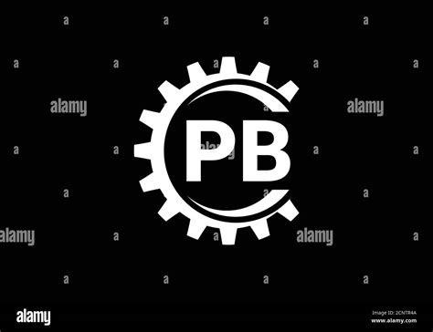 P B Initial Letter Logo Design Graphic Alphabet Symbol For Corporate