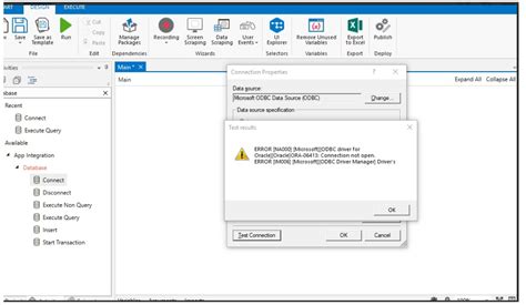 Problems With Odbc Connection Help Uipath Community Forum