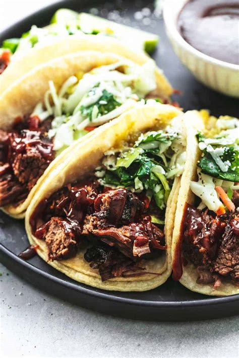 Best Bbq Beef Brisket Tacos Recipe Creme De La Crumb