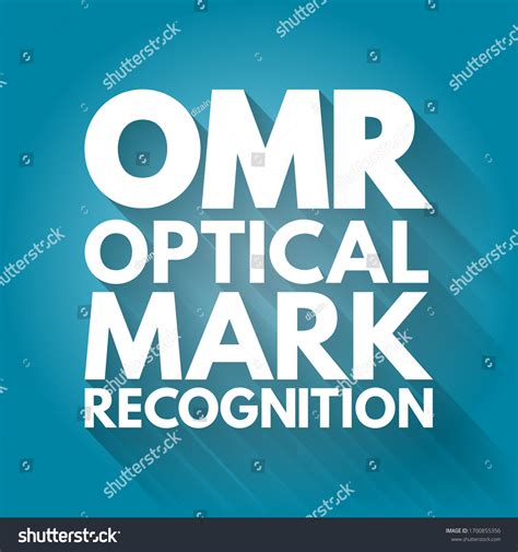 Omr Optical Mark Recognition Process Reading Stock Vector Royalty Free Shutterstock
