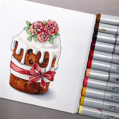 Как нарисовать персик маркерами для скетчинга Zefirka Club фото и картинки