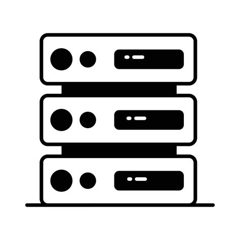 Check This Beautifully Designed Icon Of Data Server In Modern Style Vector Art At Vecteezy