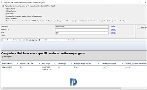 SCCM Software Metering Report Is Empty