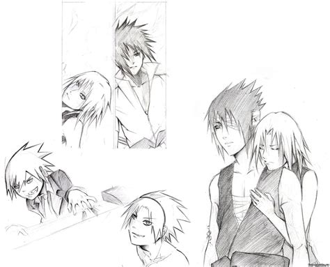 Как Нарисовать Сакуру И Саске 68 фото