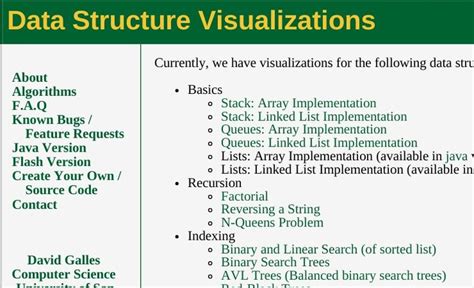 Data Structure Visualization Data Structures Visualisation Data Science