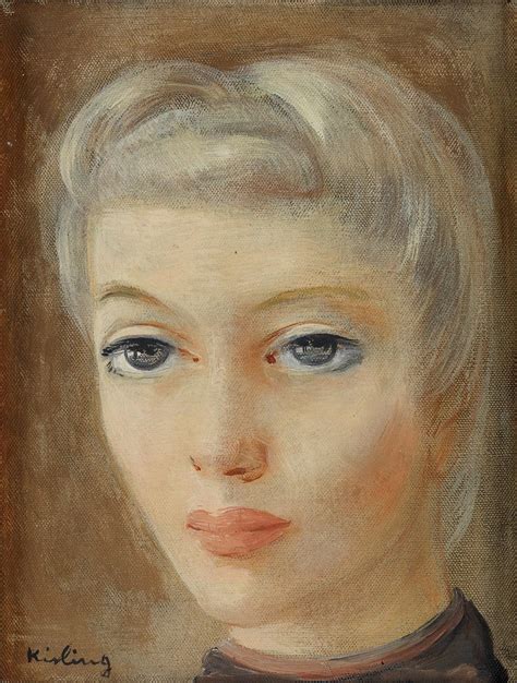 Lot MoÏse Kisling Portrait De Femme