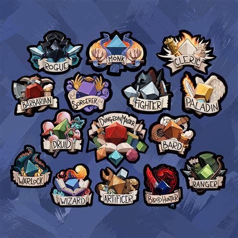 Dnd Class Stickers Vinyl Waterproof Sticker Class Hit Dice Etsy