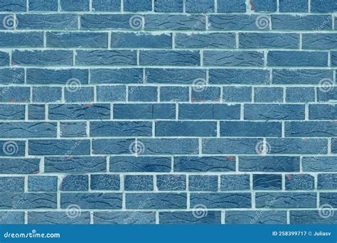 Parede De Tijolos Com Tijolos Azuis Incomuns Imagem De Stock Imagem