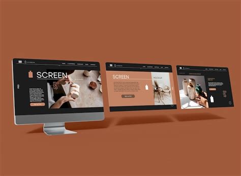 Premium Psd Computer Monitor Screen Mockup