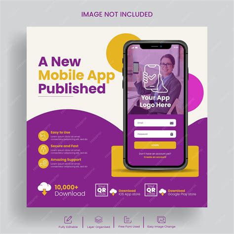 Premium Vector Mobile App Development And New App Promotion Social