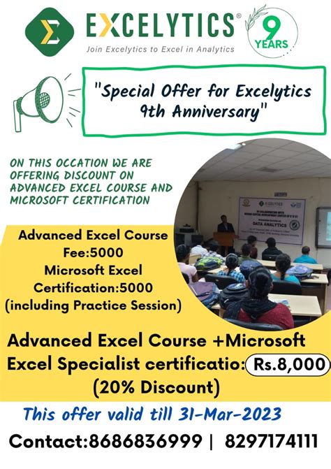 excelytics the analytics hub on linkedin special offer for excelytics