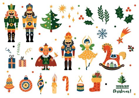 Nutcracker Set Magic Vector Illustration 11694521 Vector Art At Vecteezy