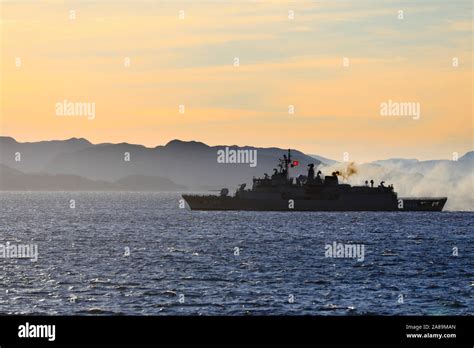Tcg Oruçreis F 245 Is A Turkish Barbaros Class Frigate In Norwegian