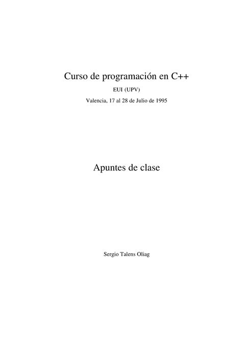 curso 95 apuntes de programación curso de programación en c eui