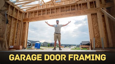 How To Frame A Garage Door Rough Opening Garage Door Framing Double