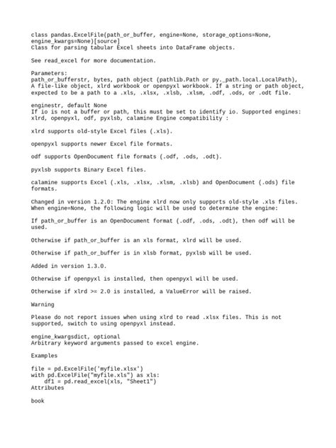 Class Pandasexcelfilepathorbuff Pdf