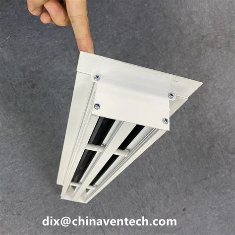 Hvac Fresh Air Ventilation Aluminum Linear Slot Diffuser Plenum Box Sizing Linear Grille Ventech