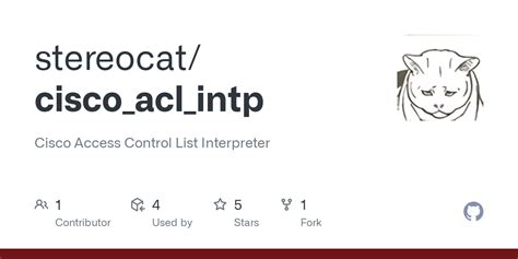 Github Stereocat Cisco Acl Intp Cisco Access Control List Interpreter