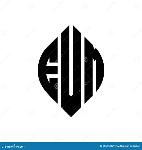 Evm Circle Letter Logo Design With Circle And Ellipse Shape Evm Ellipse Letters With