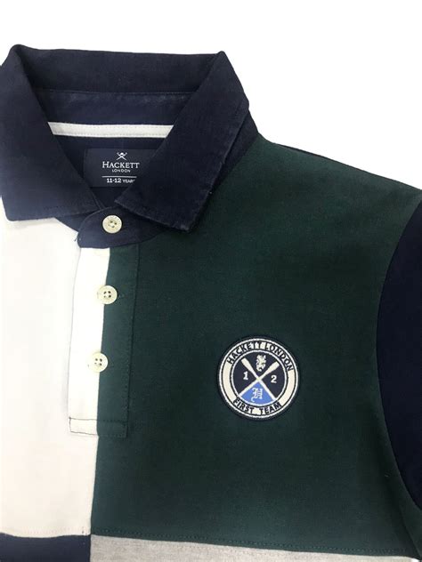 Hackett Polo Manga Larga Dados Moda Infantil