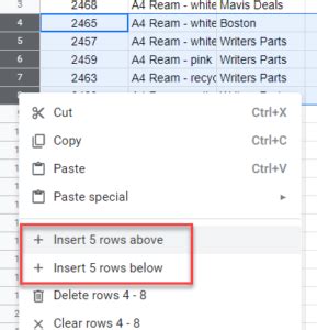 How To Insert Blank Row In Excel Google Sheets Automate Excel