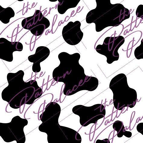 Moo Cow Seamless Pattern Cute Pattern Cow Pattern Cows Etsy