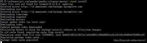 Windows10下编译pandoc Citeproc Csdn博客