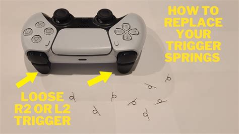 PS5 DualSense Controller Repair How To Fix Loose R2 Or L2 Triggers Spring Replacement YouTube